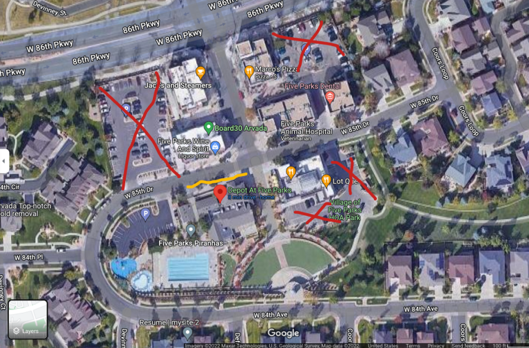 Important Parking Updates for 5Parks Meet – Green Mountain Swim Team